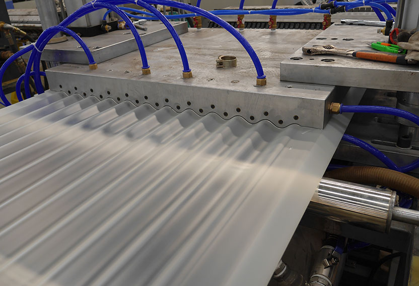 Plastic PP PVC Wavy Corrugated Sheet Line-Plastic Monofilament Line ...